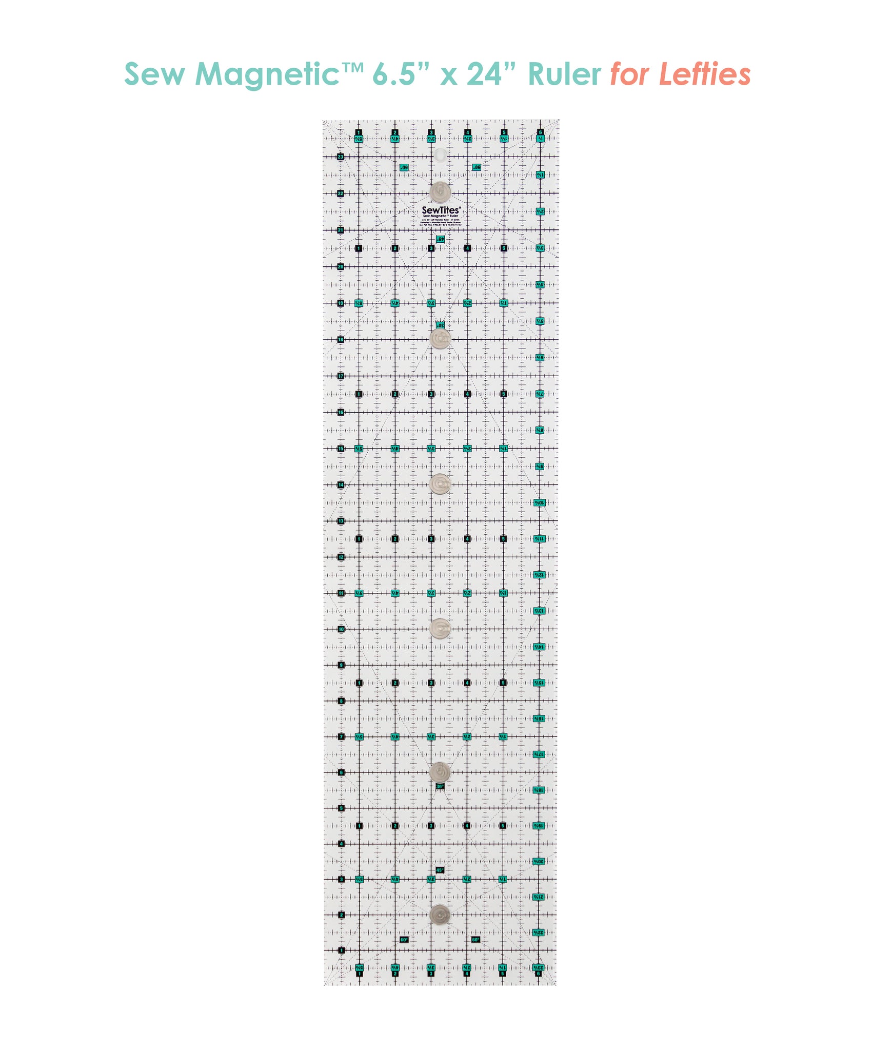 Sew Magnetic 6.5 x 24" Ruler – SewTites