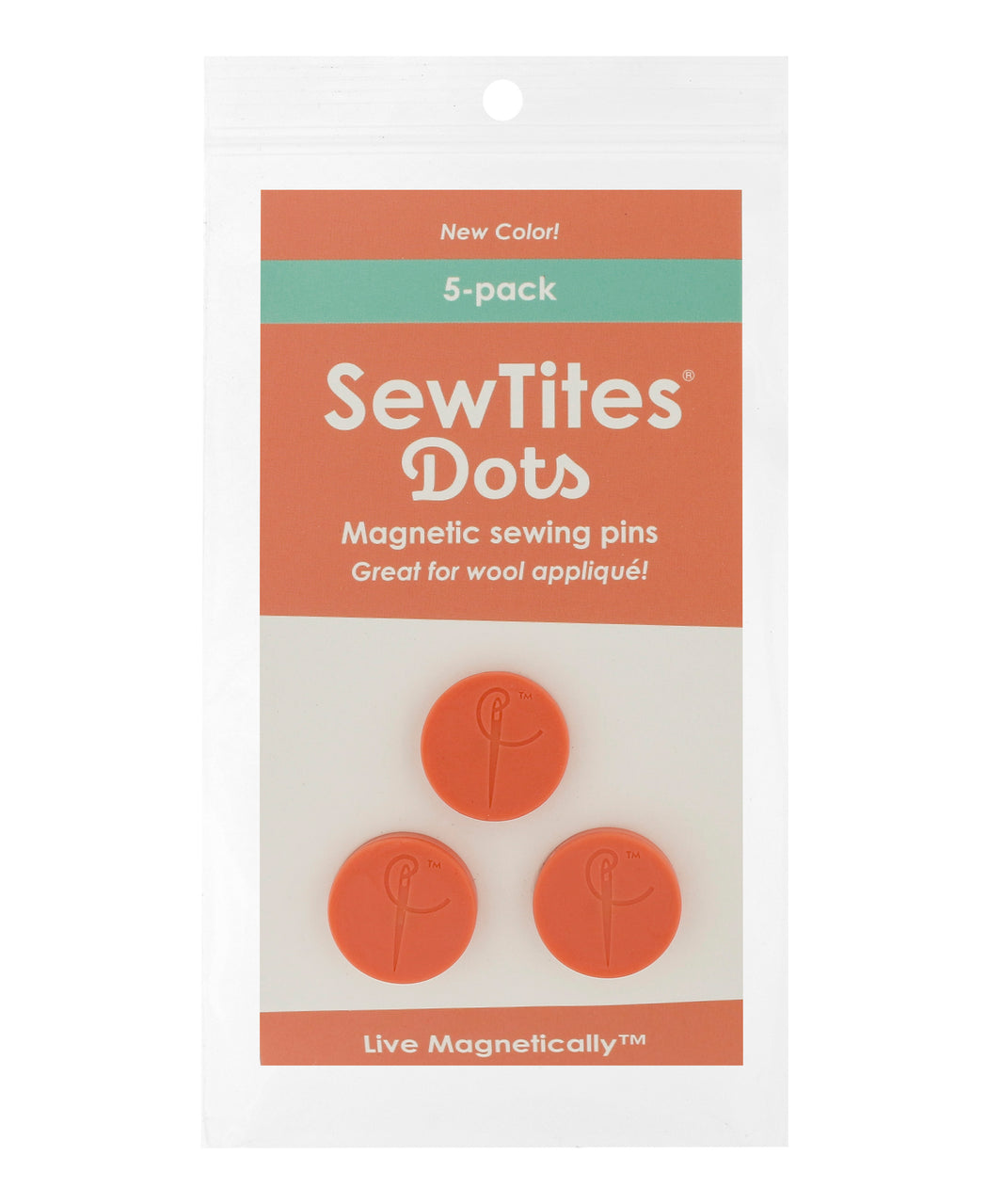 SewTites Dots - Magnetic Sewing Pins For EPP, Wool Applique, and More